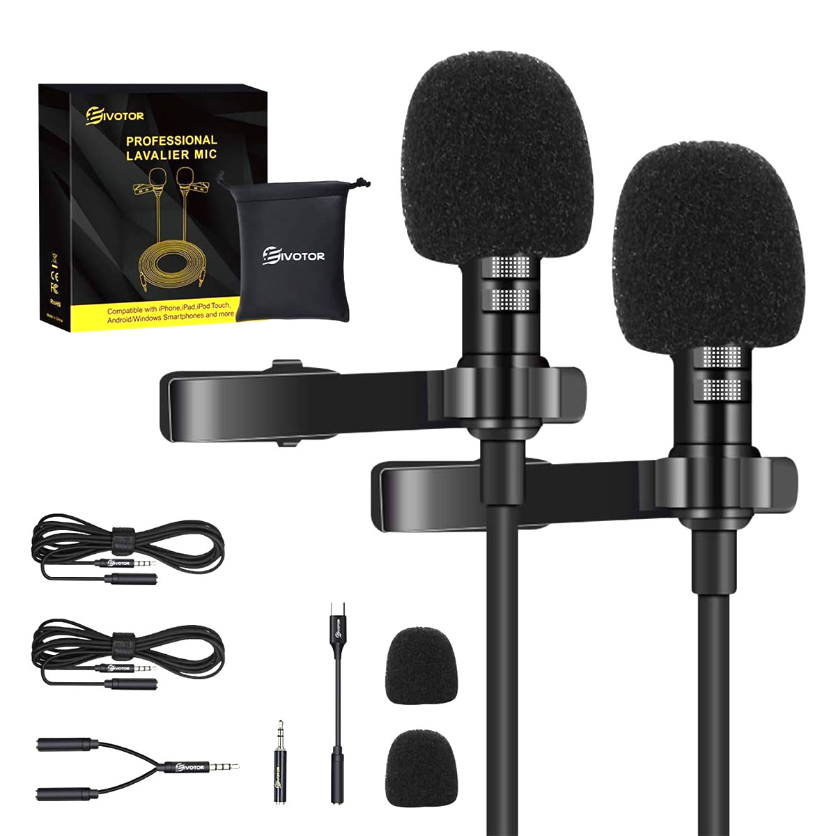 Professional Lavalier Mic - Eivotor Wire Microphone | Pakistan Largest Mobile Phones and ...